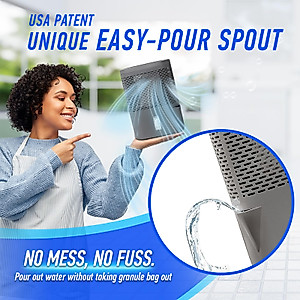 Moisture Absorber 40oz, Reusable Humidity Absorber Attracts Extra Moisture & Odor Eliminator, Portable Small Dehumidifier for Basement/Bathroom/Closet/Car, No Electricity Needed