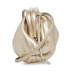 Steve Madden Nikki-A Metallic Clutch Crossbody, Gold