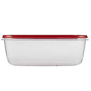 Rubbermaid Easy Find Lids Food Storage Container, 2.5 Gallon, Racer Red