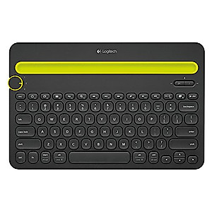 Logitech 920-006342 Bluetooth Multi-Device Keyboard K480 - Wireless Connectivity - Bluetooth - English, French - QWERTY Layout - Computer, Tablet, Smartphone - Black (Renewed)