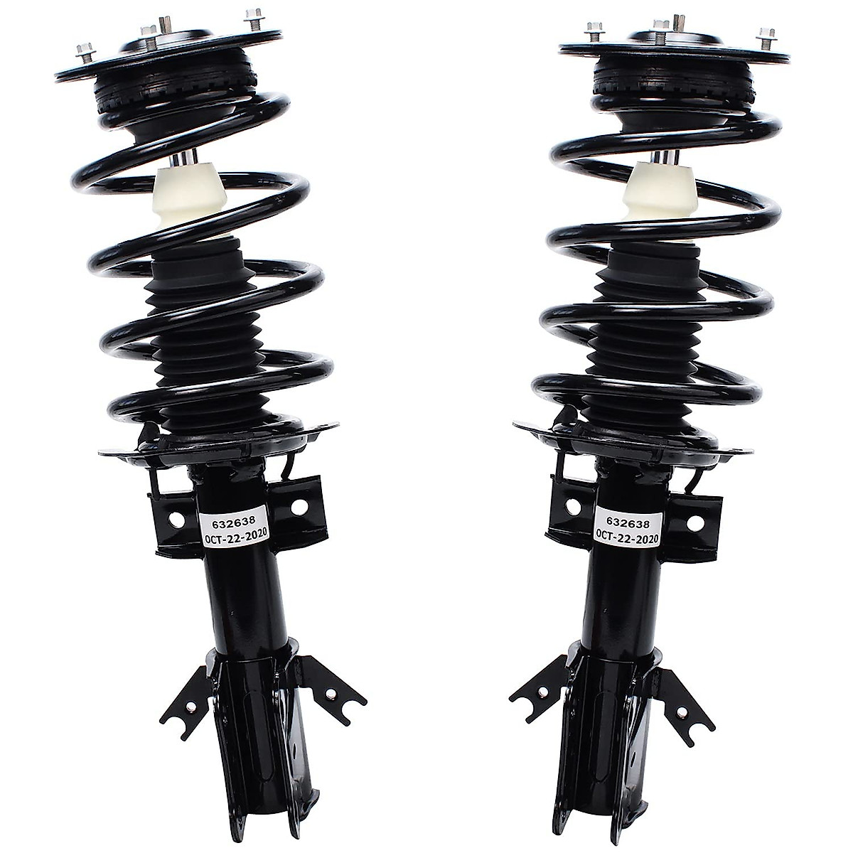 Detroit Axle - FWD Front Struts Sway Bars for 2013-2018 Ford Fusion Complete 2 Struts with Coil Spring 2 Sway Bar Links 2014 2015 2016 2017 Replacement Quick Install Ready Struts Shocks Assembly