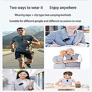 Portable neck mounted air purifier, back clip personal small air purifier, rechargeable ion generator, for outdoor, bedroom, office, car, subway