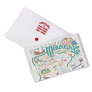 Catstudio Minnesota Dish Towel - U.S. State Souvenir Kitchen and Hand Towel with Original Artwork - Perfect Tea Towel for Minnesota Lovers, Travel Souvenir