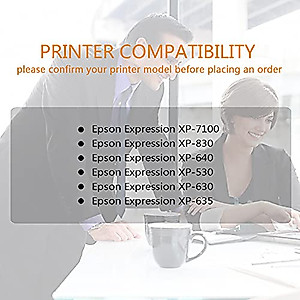 Run Star 2 Pack 410XL Magenta Remanufactured Ink Cartridge Replacement for Epson 410XL T410XL use for Epson Expression XP-530 XP-630 XP-635 XP-640 XP-830 XP-7100 Printer (2 Magenta)