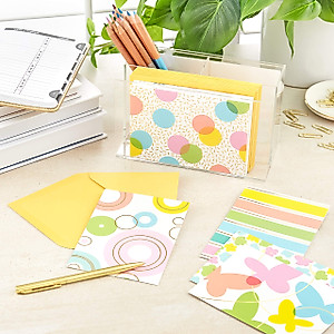 Hallmark Easter Cards, Blank Cards Assortment (24 Cards with Envelopes, Spring Flowers and Butterflies)