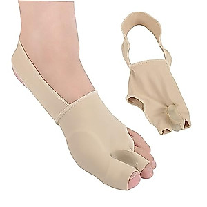 LALAFINA 1 Pair Night Splint Thumb Brace Foot Protectors for Feet Hallux Valgus Separator Bunion Sock Protector Big Toe Brace for Bunion Ease Foot Pain Socks Thumb Bunions Protector Gloves