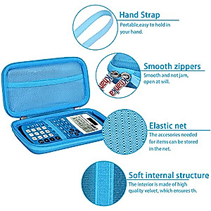 Khanka Hard Travel Case Replacement for Texas Instruments TI-30XIIS Scientific Calculator, Case Only (Blue)