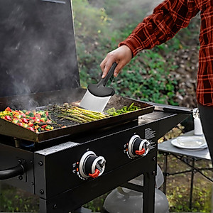 RTT Heavy Duty Grill Scraper for Blackstone Griddle Accessories,Stainless Steel Griddle Scraper,Sturdy Food Scraper Griddle Scraper-Heavy Duty Stainless Steel Grill Scraper for Blackstone Cleaning