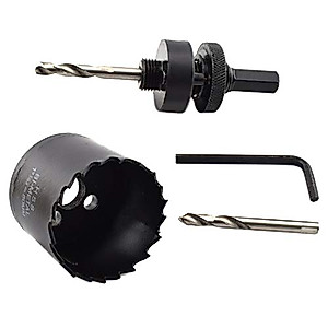 2 Inch Desk Grommet and Hole Saw Kit, OZXNO 5-Pack 50mm Flexible Desk Wire Cord Hole Cover with Matching Holesaw Drill Bits for Cable Organizer Wiring Management and Protection