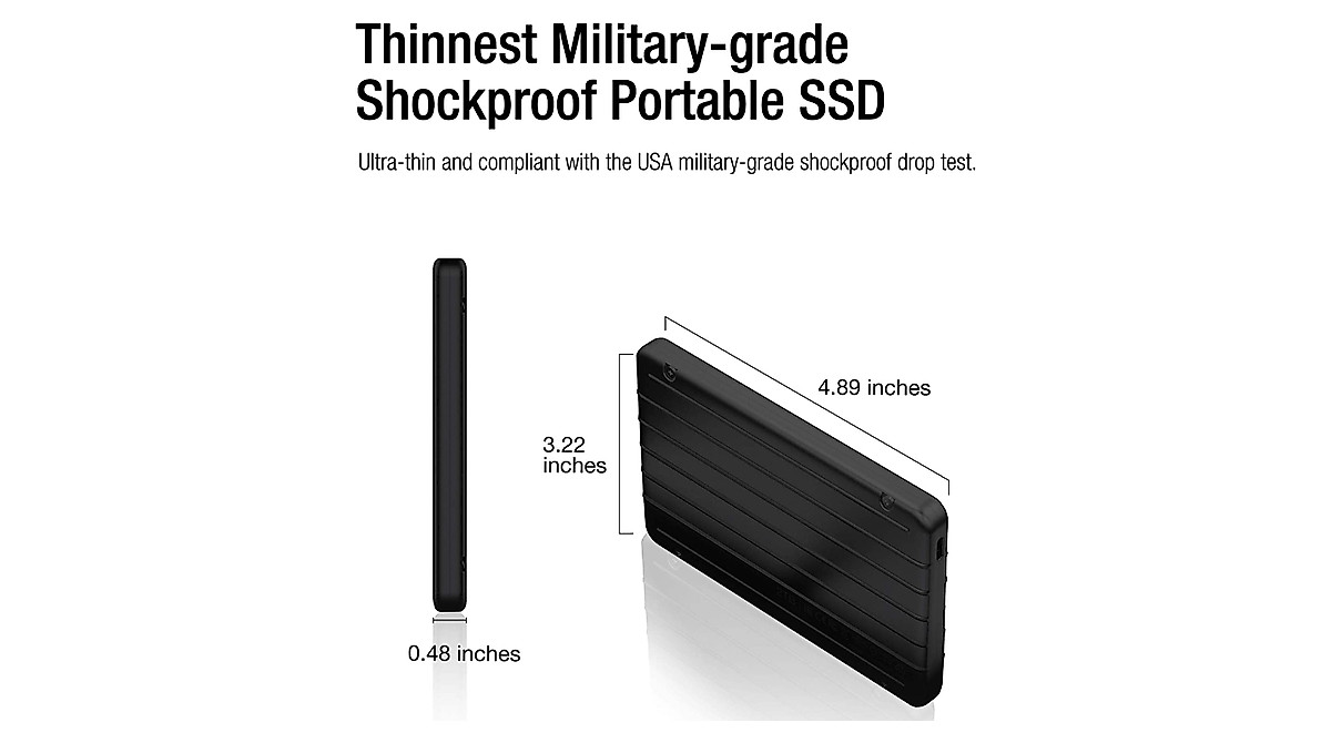 Silicon Power 4TB Rugged Portable SSD - Fast & Durable