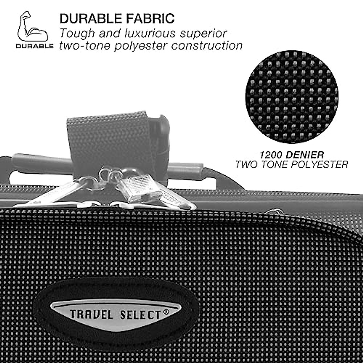 Travel Select Amsterdam Expandable Rolling Upright Luggage, Burgundy, Checked-Medium 25-Inch