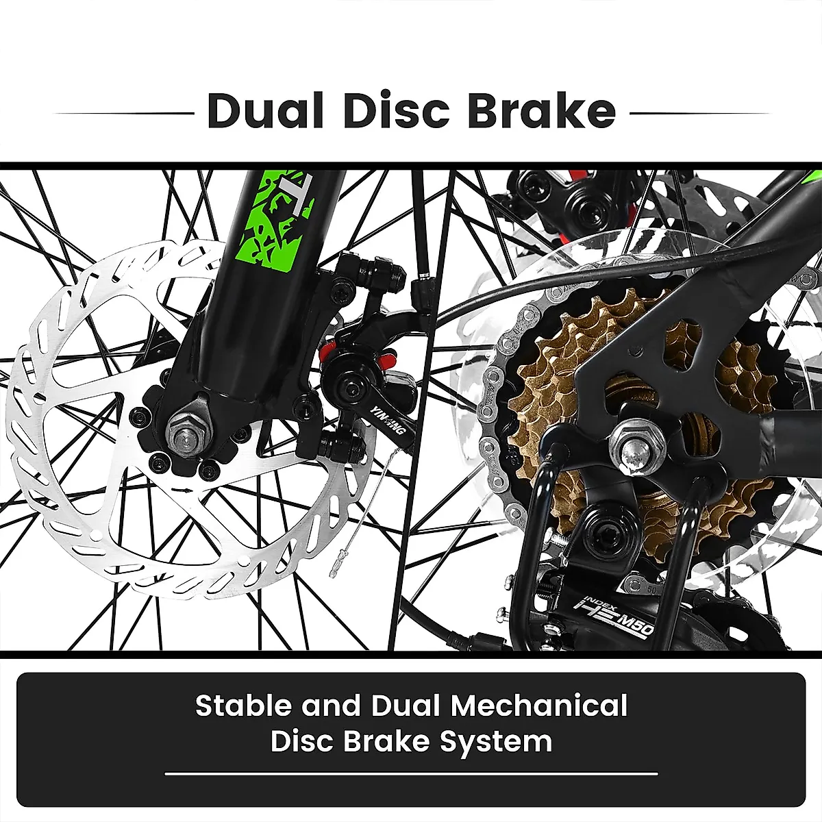 Mountain Bike for Teenagers/Adults with 21 Speed, 26 Inch Road Bikes with Mechanical Disc Brakes and High-Carbon Steel Frame, Men's/Women's Road Bicycle for Mountain Roads Forest Paths and Highways