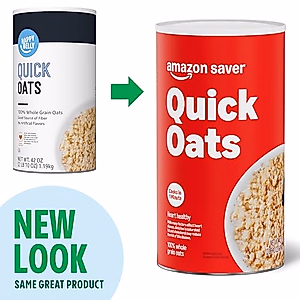 Amazon Saver, Quick Oats, 42 Oz (Previously Happy Belly, Packaging May Vary)