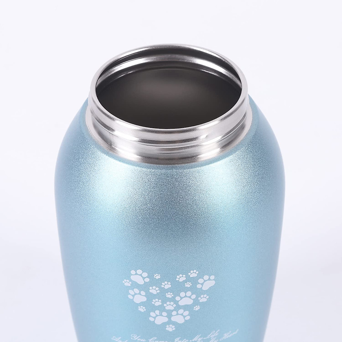 Stainlee Steel Pet Urns,Premium Urns for Dog and Cat Ashes,Paws Engraved Dog Urn for Ashes,Cat Creamtion Urn for Ashes,Pet Urn for Large Dog