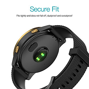 AWINNER 10 Pack Dust Plug Compatible for Garmin Watch Charger Port Protector (Black)