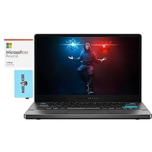 ASUS ROG Zephyrus G14 AW SE Gaming & Entertainment Laptop (AMD Ryzen 9 5900HS 8-Core, 16GB RAM, 1TB SSD, GeForce RTX 3050 Ti, 14.0" 120Hz Win 10 Home) with Microsoft 365 Personal, Hub