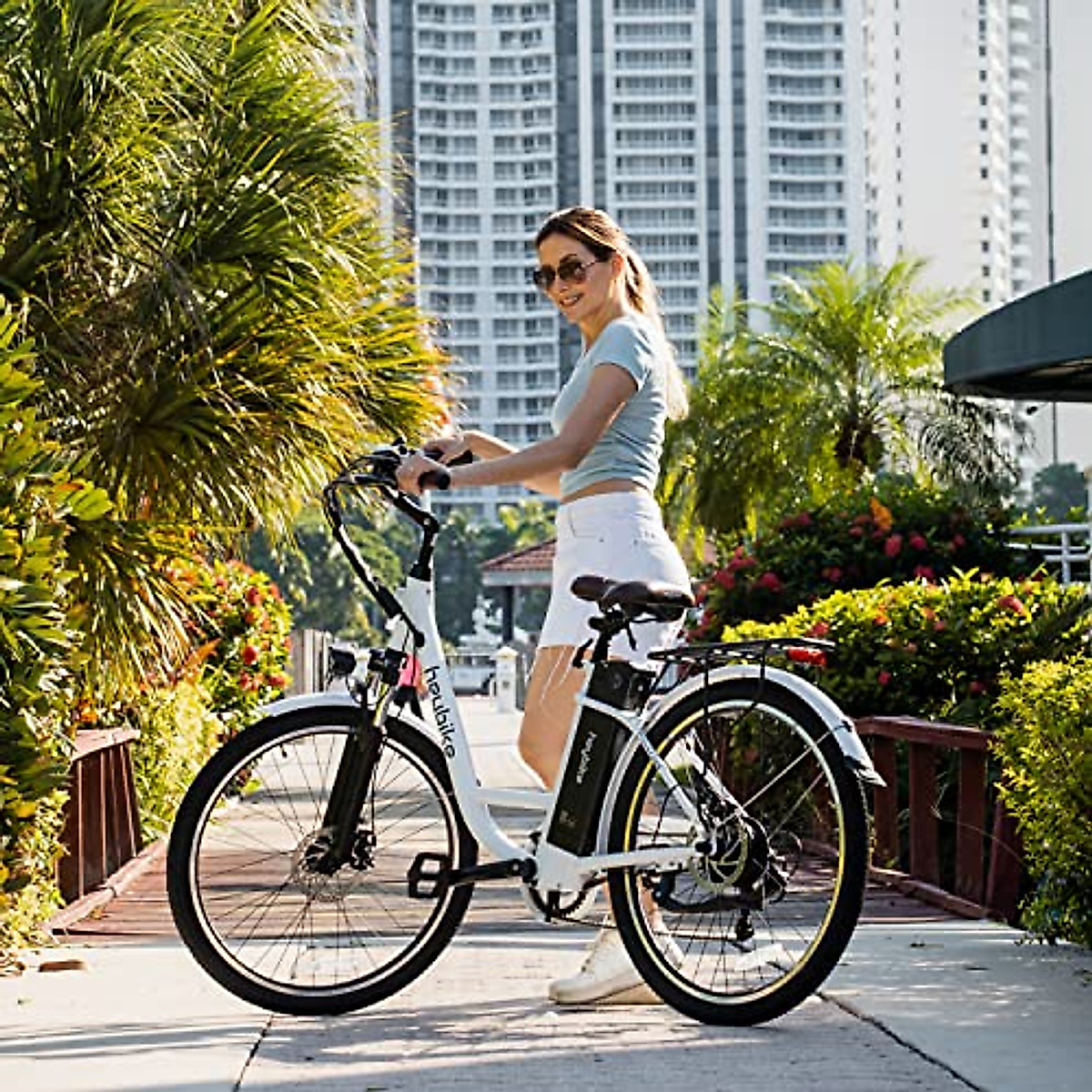 Heybike Cityscape Electric Bike 350W Electric City Cruiser Bicycle Up ...