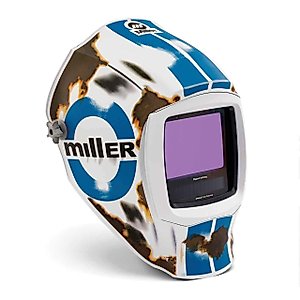 Miller Digital Infinity Welding Helmet (Relic) - Auto Darkening Welding Helmets for Men & Women - Digital Welding Hood with 13.4 Sq.in. Viewing Screen, 4 Arc Sensors & 4 Operating Modes (21.4 oz.)