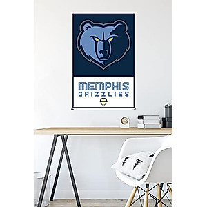Trends International NBA Memphis Grizzlies - Logo 21 Wall Poster, 22.375" x 34", Unframed Version