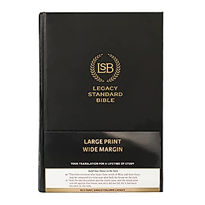 LSB Large Print Wide Margin Black Hardcover