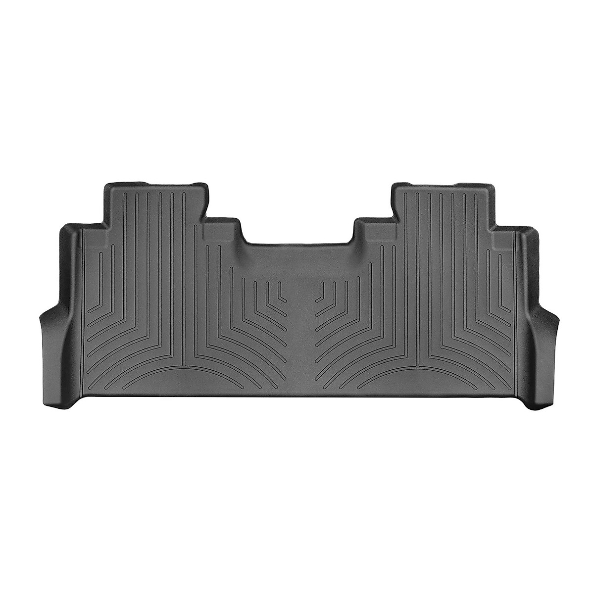 WeatherTech Custom Fit FloorLiners for Ford Super Duty - 2nd Row (4410122), Black