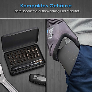 Steinwhale 37pcs Mini Ratchet Screwdriver Set with 1/4" S2 Steel Bits, 90 Degree Right Angle Screwdriver, 36-Tooth Low Profile Reversible Ratchet Wrench, Magnetic Bit Holder Quick Release