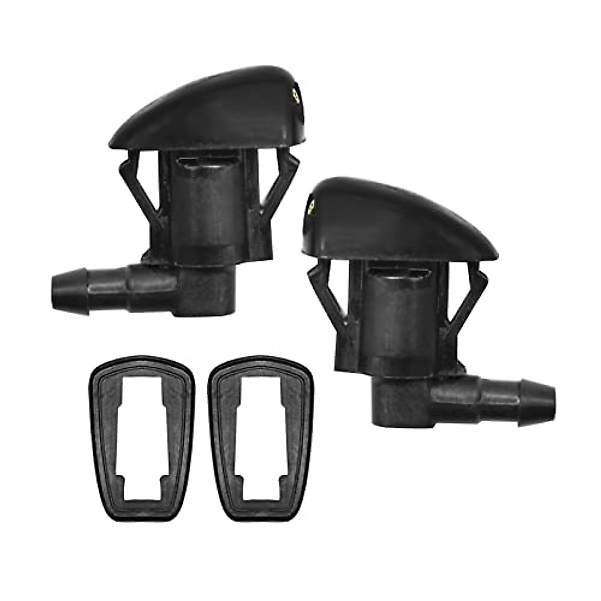 2Pcs Windshield Wiper Washer Nozzle Spray Jet Compatible with Chevrolet Traverse, GMC Acadia, Saturn Outlook 25823360