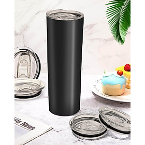 JELIEE 8 Pcs 20oz Skinny Replacement Lids Gray Tumbler Replacement Lids Spill Proof Splash Resistant Covers Replacement Classic Stainless Steel Tumblers lids for Tumbler Cups