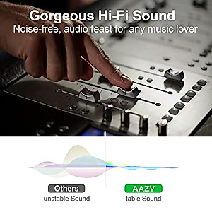 AAZV 1/4'' to 3.5mm Stereo Pure Copper Adapter, 1/8 ''（6.35mm）Plug Male to 1/4 ''（3.5mm）Jack Female Stereo Adapter Mini Jack Aux Converter Compatible with Speaker Headphone, Amp Adapte - Black, 2 Pack