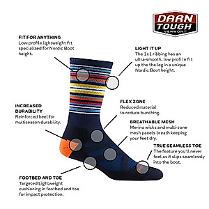 Darn Tough 8034-C-9018-04 Oslo Nordic Boot Lightweight with Cushion Eclipse Medium