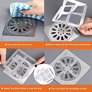 30 PCS Pack, Drain Hair Catcher, Disposable Kitchen Sink Drain Strainer, Disposable Shower Drain Hair Catcher, Bathroom Sink Stopper, Bathtub Drain Stopper, Window Screen Repair Tape