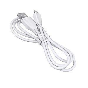 PK Power 5ft White for Sony Playstation 4 PS4 Controller Micro 5Pin USB Charging Charger Cable Cord