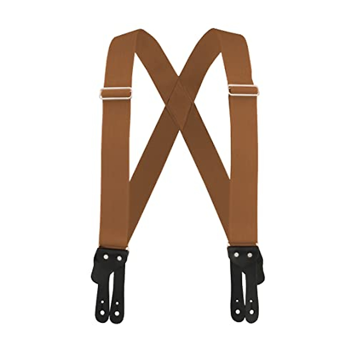 Welch, WK-7854X-LEF-PAL, Work Suspenders for Men and Women - Button on Pants, 2-inch wide Elastic, Adjustable Strap, X-Back Design, for Suit, Underclothing, Jeans, Pants, and Trousers, Size X-Large