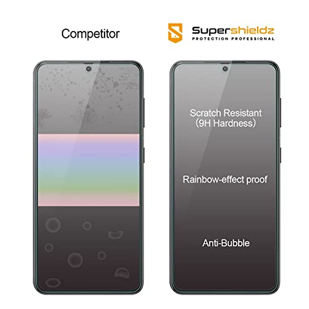 Supershieldz (3 Pack) Designed for Samsung Galaxy S21 5G [Not Fit for Galaxy S21 Ultra] Tempered Glass Screen Protector, Anti Scratch, Bubble Free
