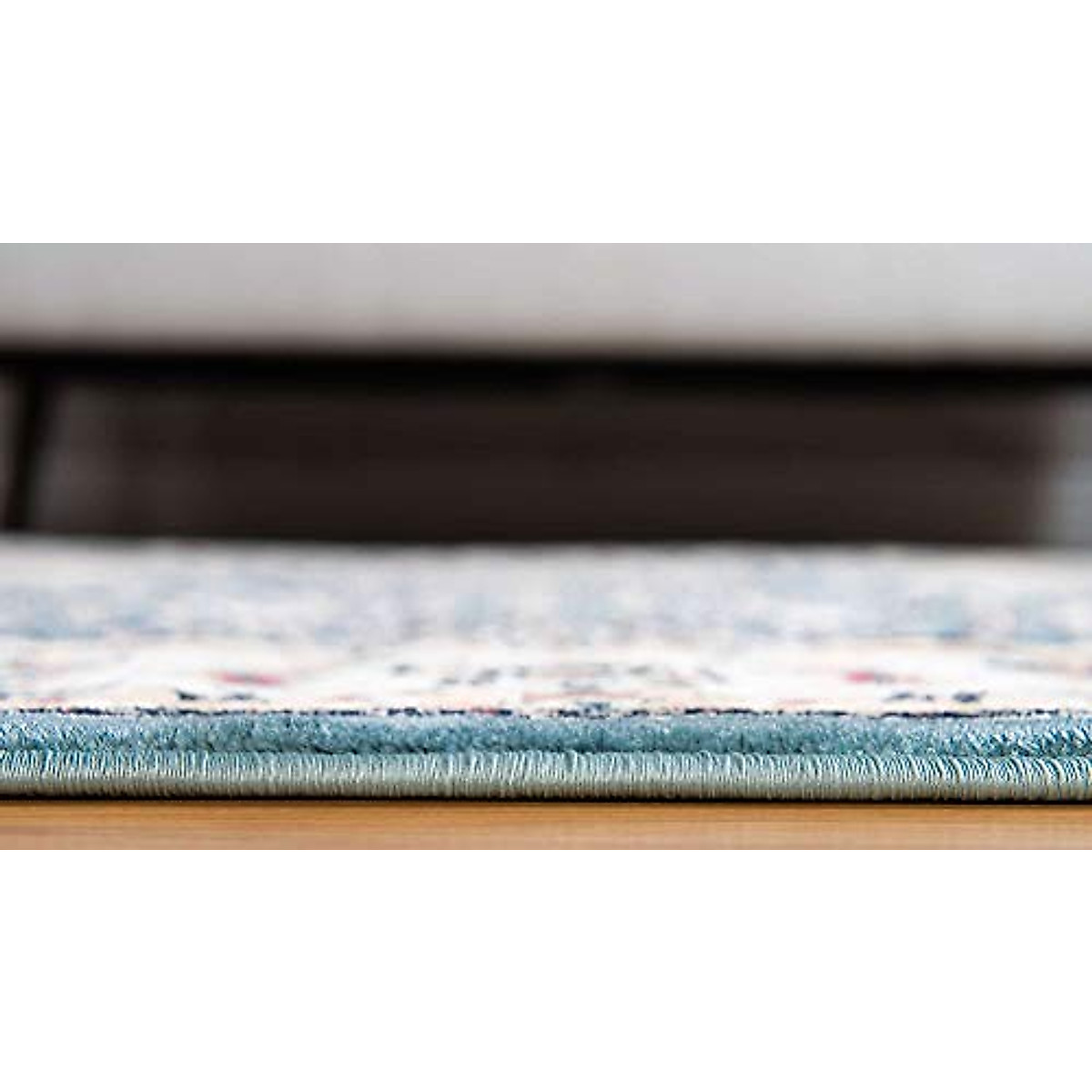 Unique Loom Narenj Collection Classic Traditional Textured Pattern Design Area Rug, 8' x 10' Rectangle, Blue/Beige