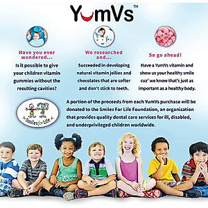 Yum-V Calcium, Magnesium, Vitamin D3 Gummies (90 Count) Vitamin Gummies for Women, Men & Kids - Calcium Supplement for Strong Bone Health - Gummy Vitamin D Calcium Chews - Certified Kosher - Pack Of 2