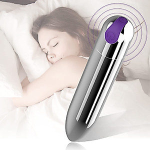 Bullet Vibrator with Angled Tip for Precision Clitoral Stimulation, Discreet Rechargeable Lipstick Vibe with 10 Vibration Modes Waterproof Nipple G-spot Stimulator Sex Toys for Women Redeeming Love