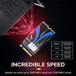 SABRENT 2TB Rocket NVMe PCIe M.2 2242 DRAM-Less Low Power Internal High Performance SSD (SB-1342-2TB)