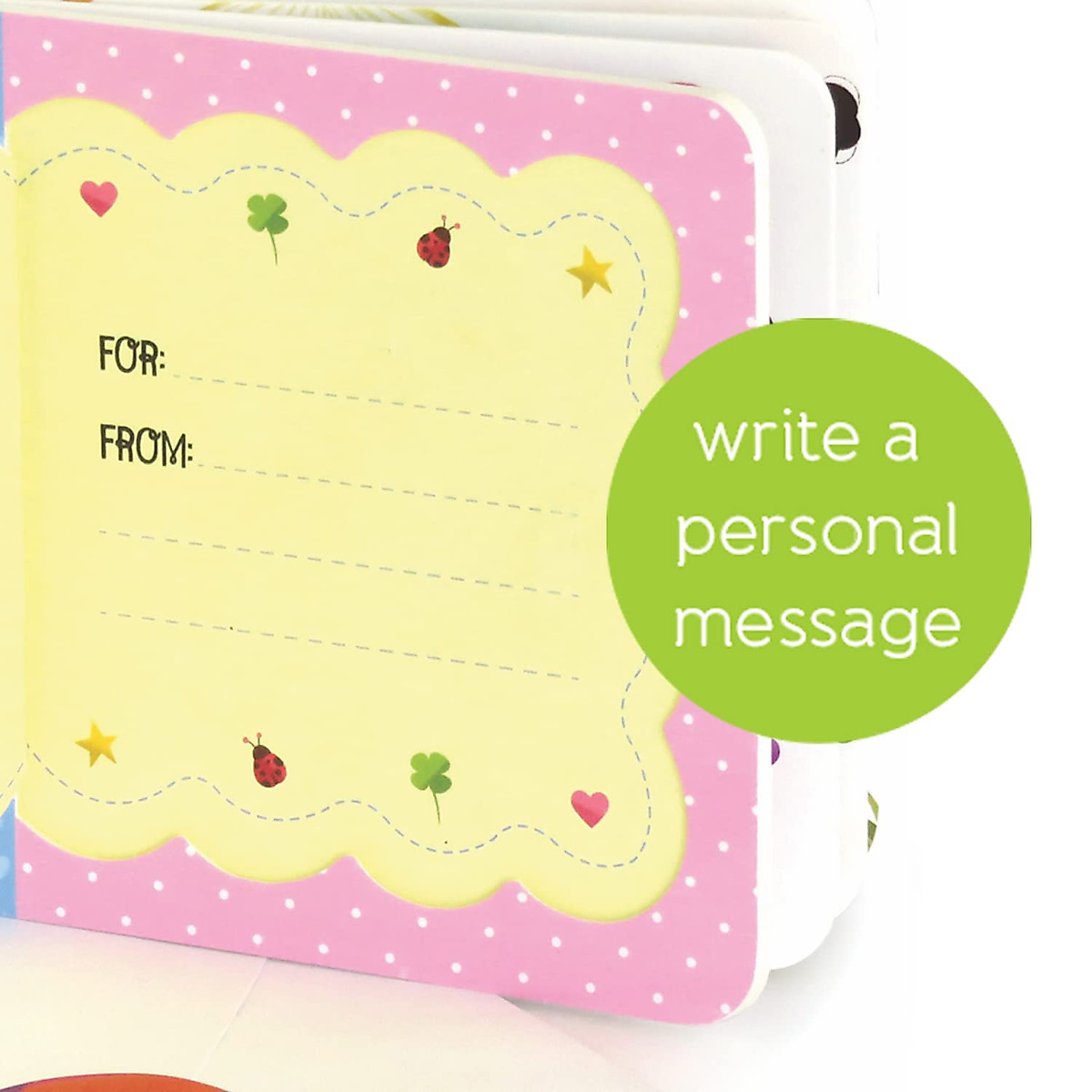 What Are Little Girls Made Of: Little Bird Greetings, Greeting Card Board Book with Personalization Flap, Gifts for Birthday, Baby Showers and More