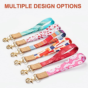 EcoVision Keychain Lanyard for Keys, Wristlet Key Chain for Women, Key Holder Lanyards with 2 keyrings