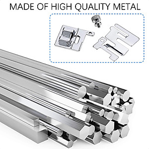 VANICE Domestic Sewing Machine Presser Foot Elastic Snap On Cord Band Fabric Stretch Foot for Brother, Singer, Feiyue, Janome, Juki, etc