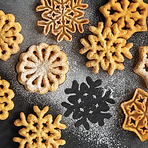 Nordic Ware Swedish Rosettes & Timbale Set, 6 Pieces, Silver