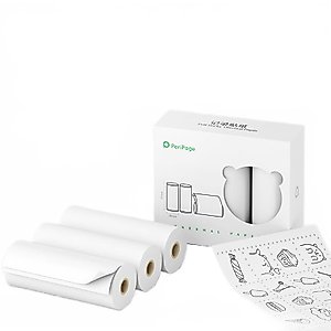 3Rolls / Box Adhesive Notes List Label Sticker Thermal Sticky Photo Paper For Peripage A9 A9S Paperang P3 Phomemo M03 / M03AS / M04S / M04AS Mini Printer - 3 inch (77mm * 30mm)