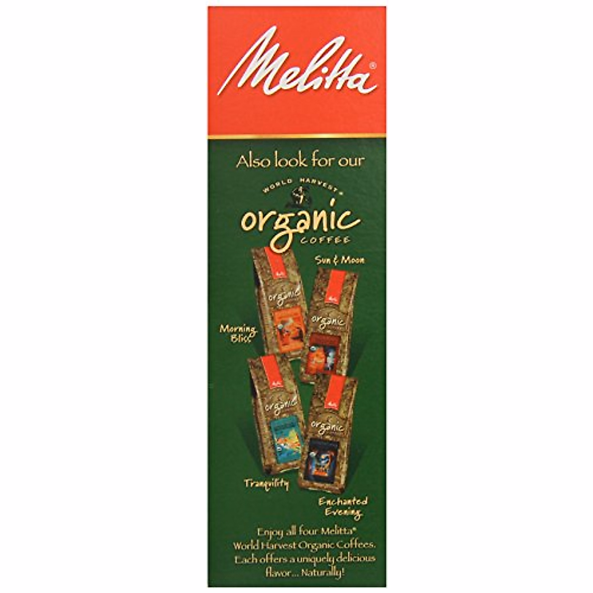 Melitta #2 Cone Coffee Filters, Bamboo, 80 Count (Pack of 6) 480 Total Filters Count - Packaging May Vary