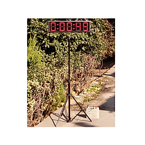 EU 5" 5 Digits RGB(7 Colors) LED Race Timing Clock for Running Events