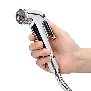 Handheld Bidet Sprayer for Toilet, High Pressure Sprayer Kit, 3Pcs/Set Electroplating Bidet Sprayer ​Spray Head Bracket Hose for Feminine Wash Baby Diaper Cloth Washer Cleaner Pet Shower(length 145cm)