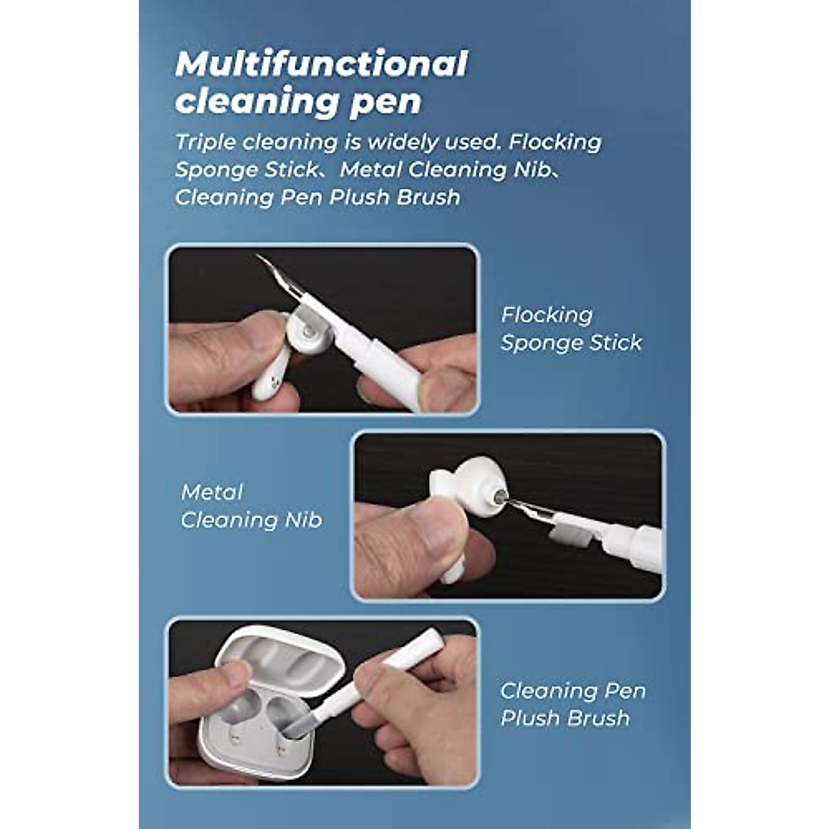 Cleaner Kit for Airpod, Earbud Cleaning Putty Remove Ear Wax, Bluetooth Earbuds Cleaning Kit with Soft Brush for Airpod Pro iPad Laptop Wireless Earphones Charging Case Camera Mobile Phone DEVENTORZ