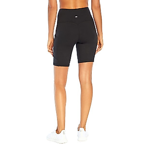 Marika Women's Odessa High Waist Tummy Control Bermuda Pocket Short, Black, Large