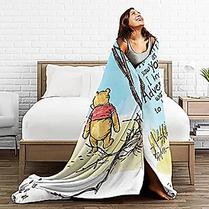 Cute Blanket Flannel Fleece Throw Blankets Best Friend Super Soft Cozy Warm Plush Bedding Women Bedroom 60"x50"