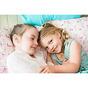 Ella & Max Toddler Pillowcase. Pink Flamingo. Soft & Cuddly. Fits 13x18 & 14x19 Toddler Pillows. Easy to wash & no Ironing. Handmade in USA. Made of Luxury Microfiber Fabric.